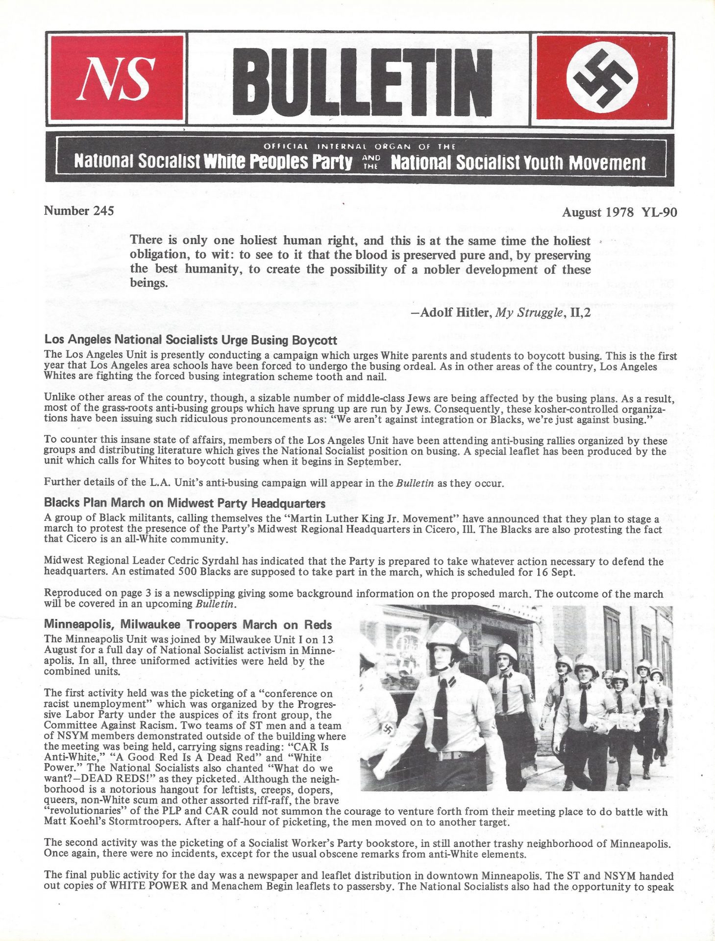 NS BULLETIN | NO. 245, AUGUST 1978 YL-90