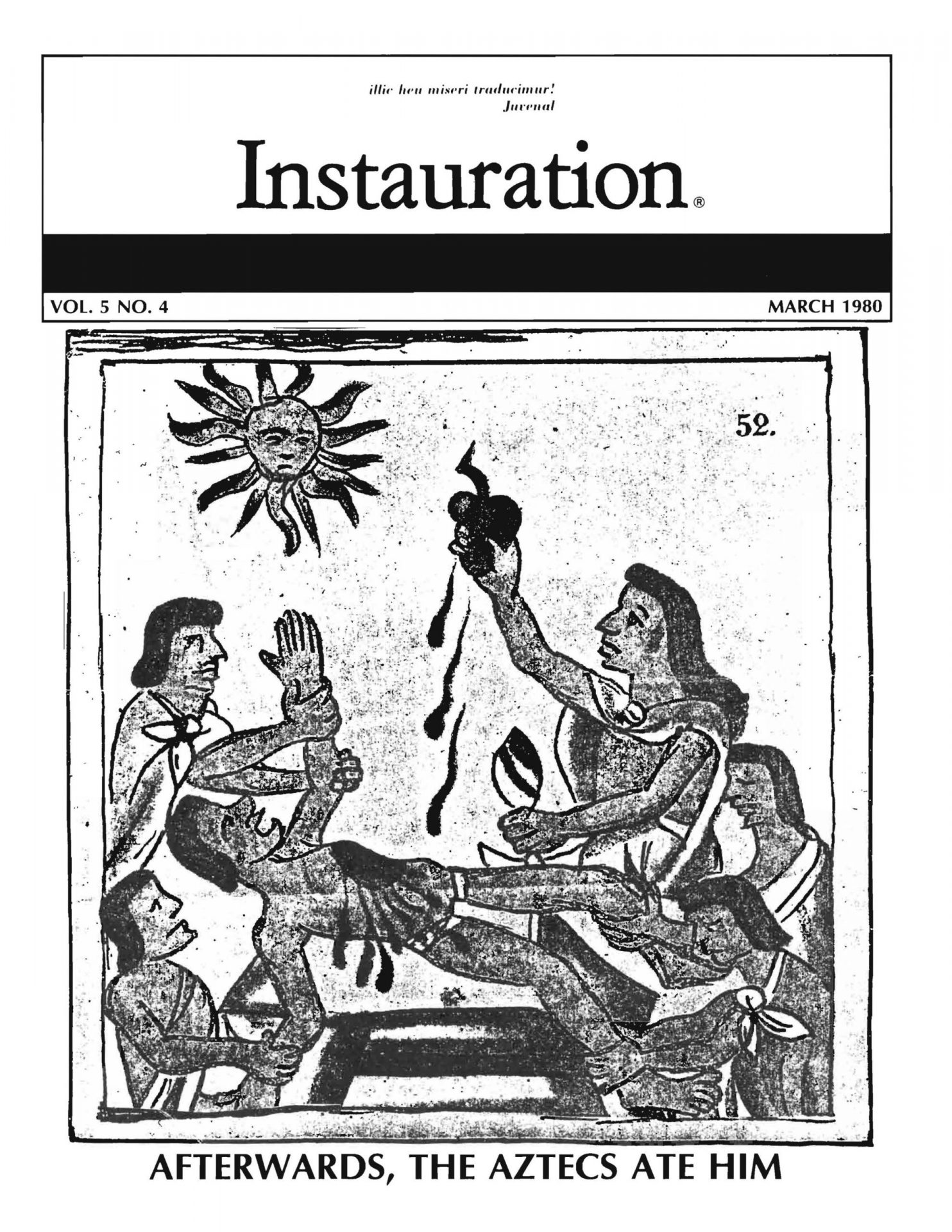 INSTAURATION | VOL. 5, NO. 4, MARCH 1980